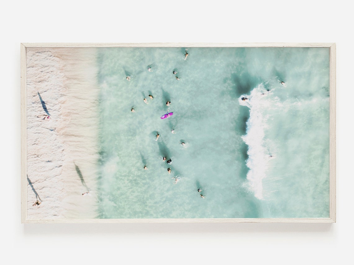 Ocean Waves Frame TV Art Samsung Frame TV Art Blue Ocean - Etsy