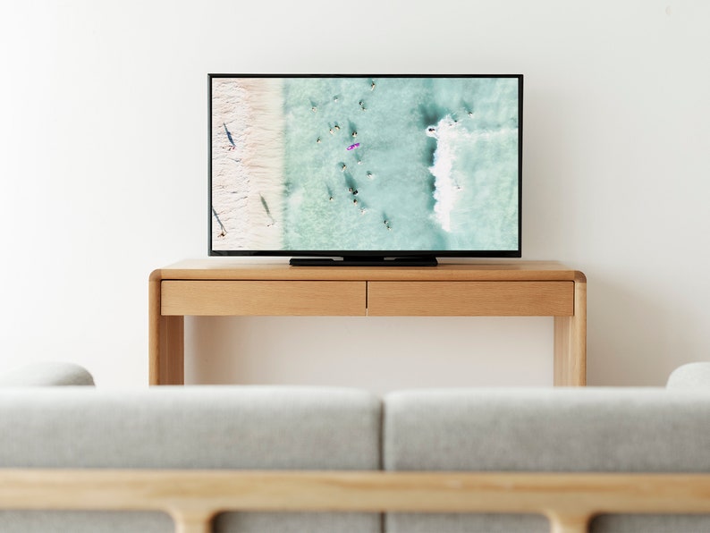 Ocean Waves Frame TV Art Samsung Frame TV Art Blue Ocean - Etsy