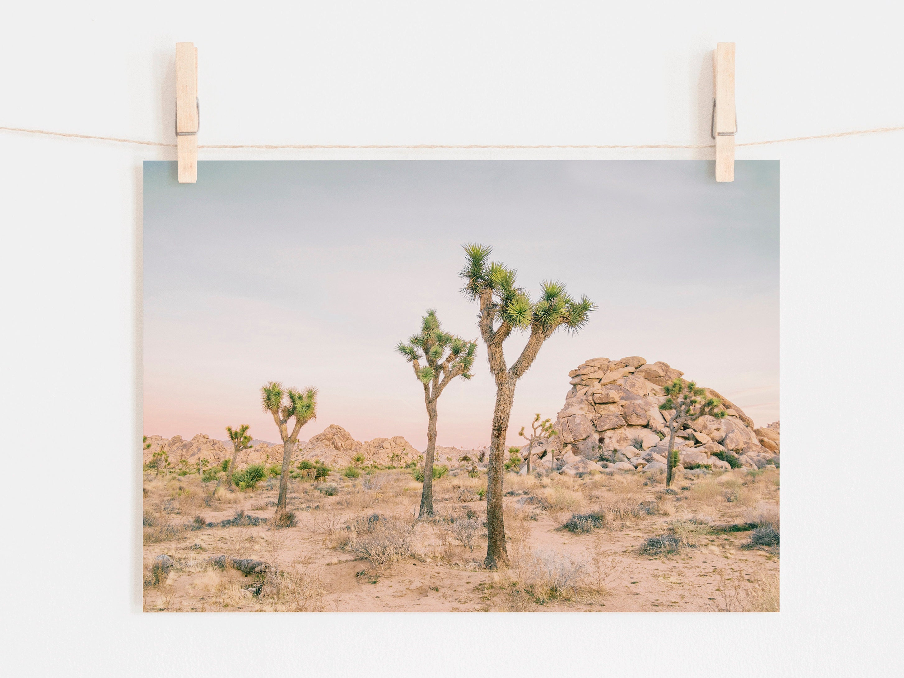 Joshua Tree Print Desert Landscape Print Desert Wall Art | Etsy