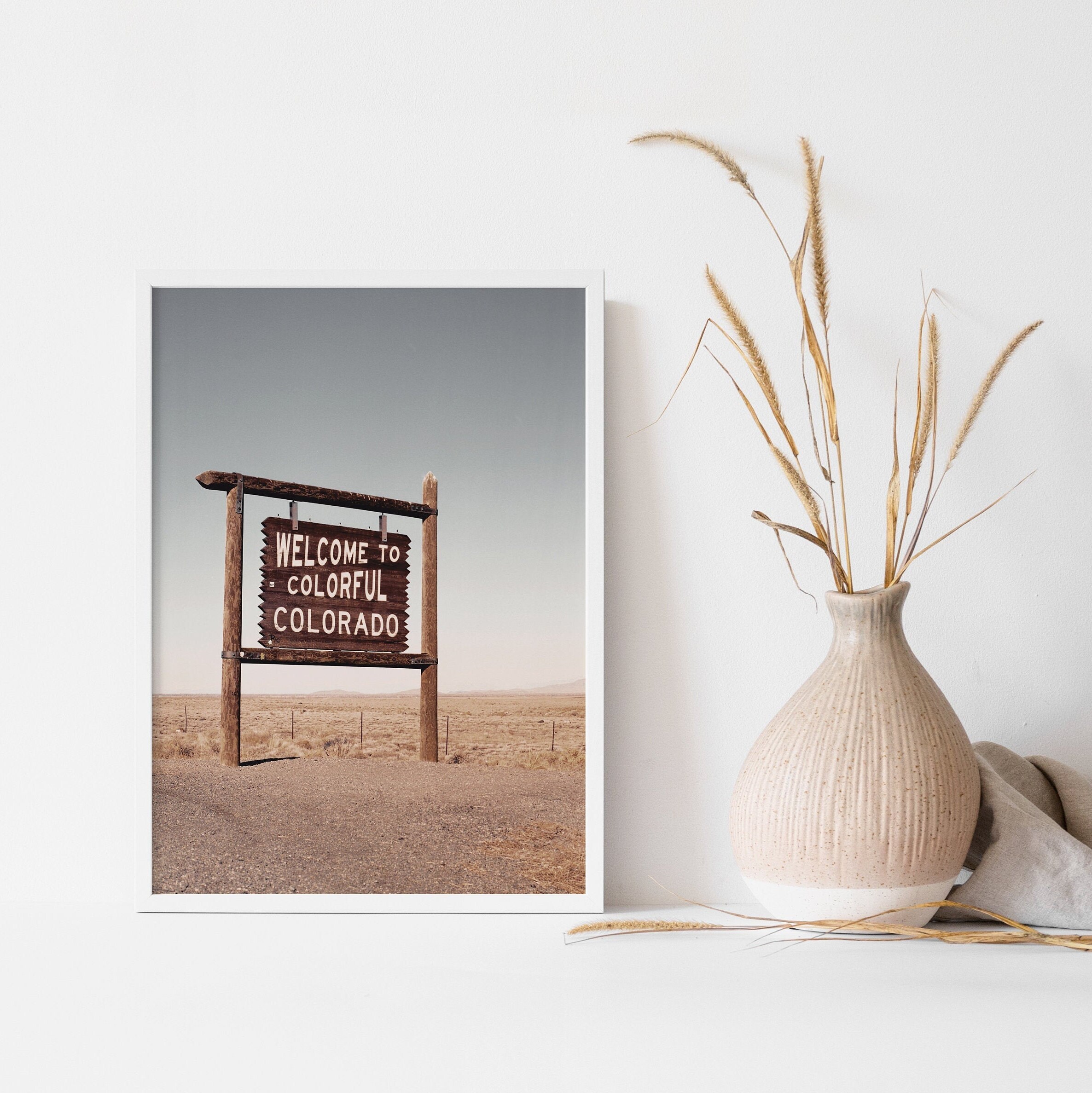 Colorado Sign Print Colorado Poster Welcome to Colorful - Etsy