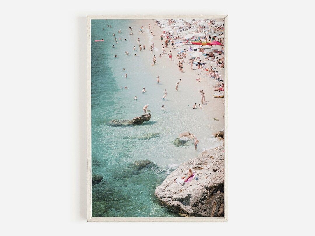 Hvar Beach Print, Croatia Coast Print, Coastal Wall Art, Printable Art ...