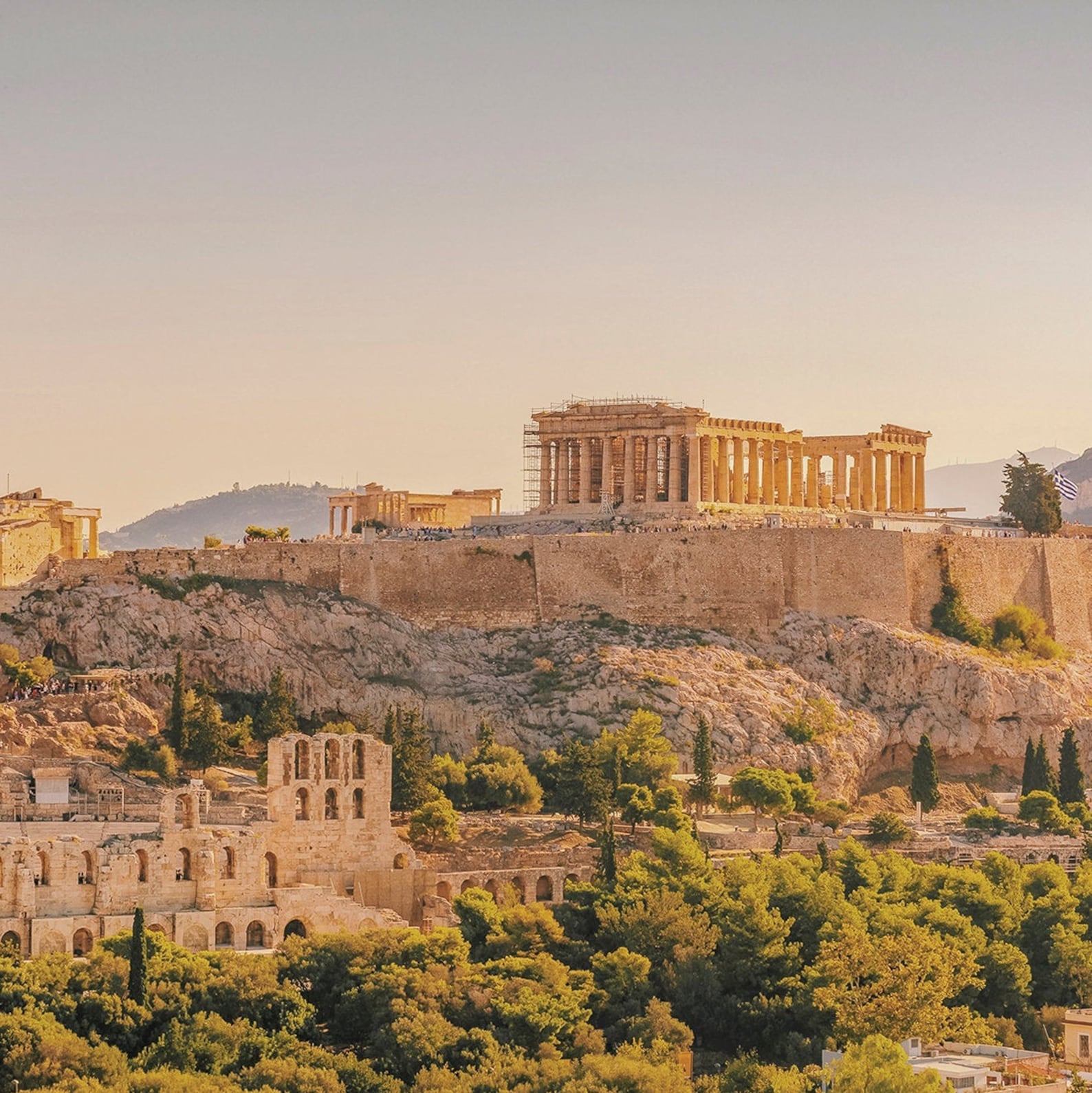 Acropolis Landscape Athens Wall Art Greece Print Acropolis - Etsy