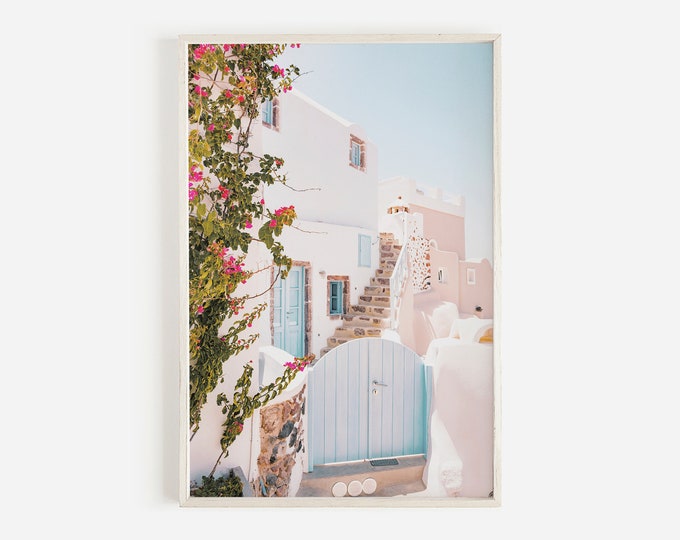 Santorini Greece View Printable Poster, Santorini Wall Art ...