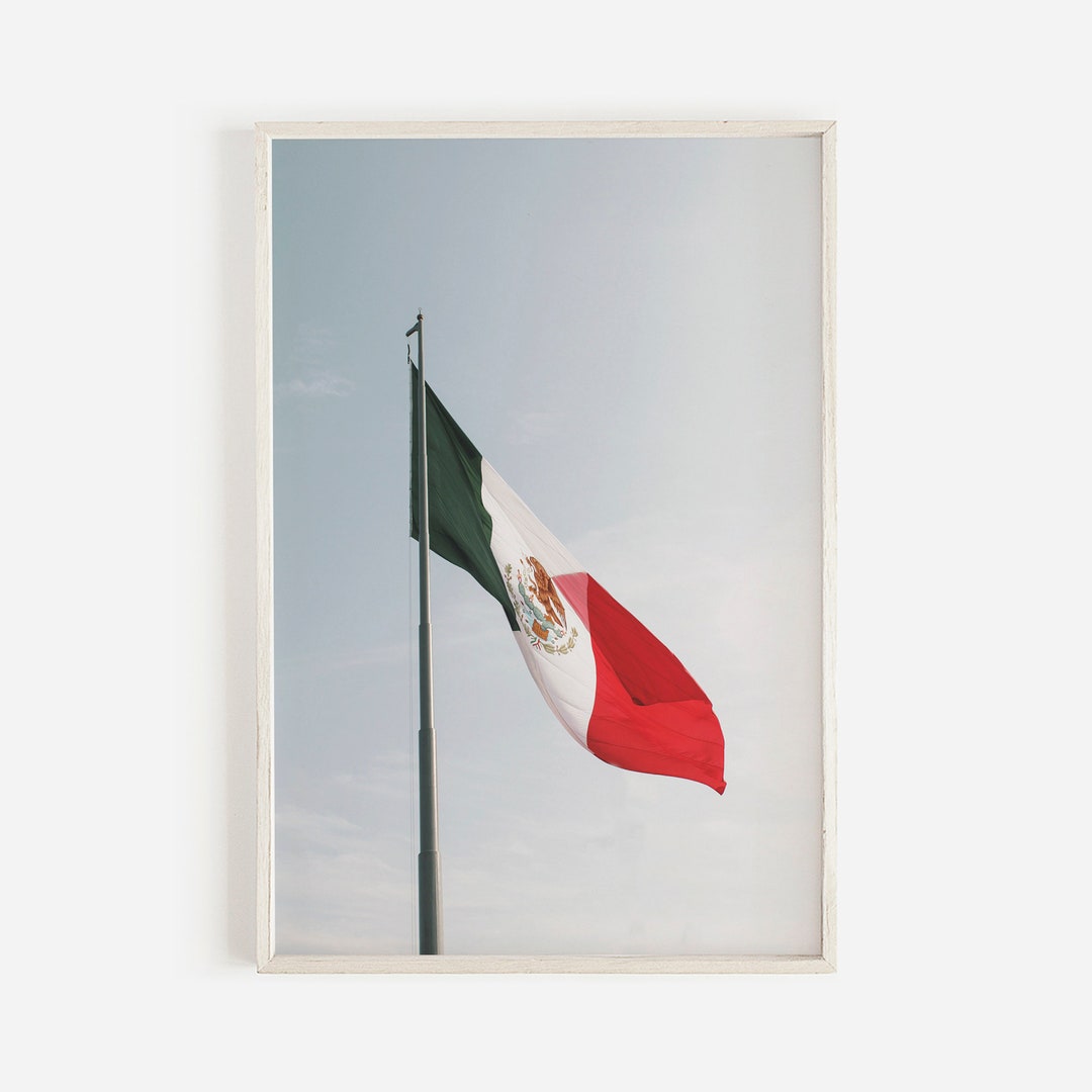 Mexico National Flag Print, Flag Photography, Mexico Wall Art, Mexico ...