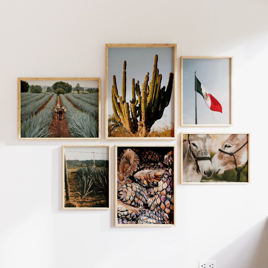 Iconic Mexico Print Set, Gallery Bundle Posters, Tequila Wall Art ...