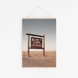 Colorado Sign Print, Colorado Poster, Welcome to Colorful Colorado Sign ...