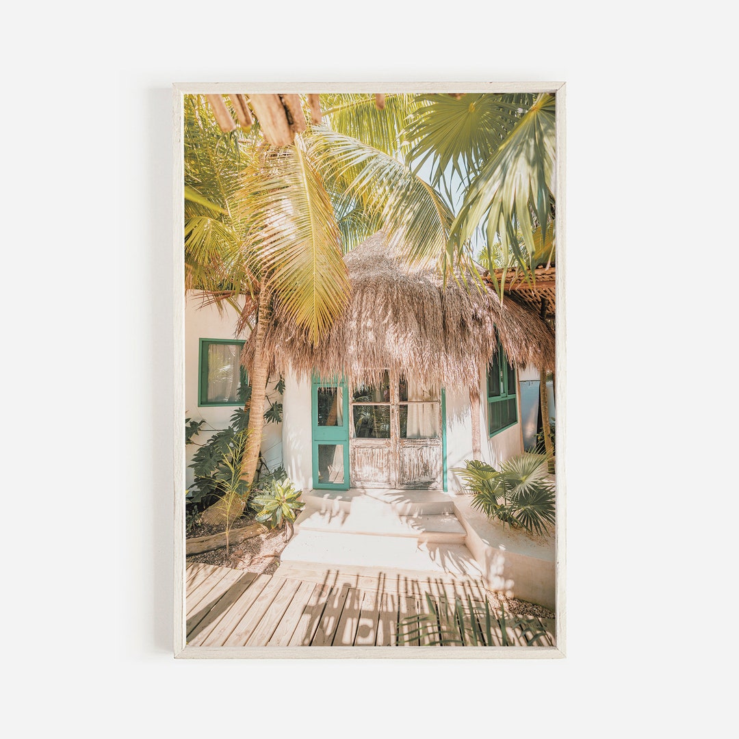Tulum Resort Wall Art, Tropical Getaway, Mexico Vacation Print, High ...