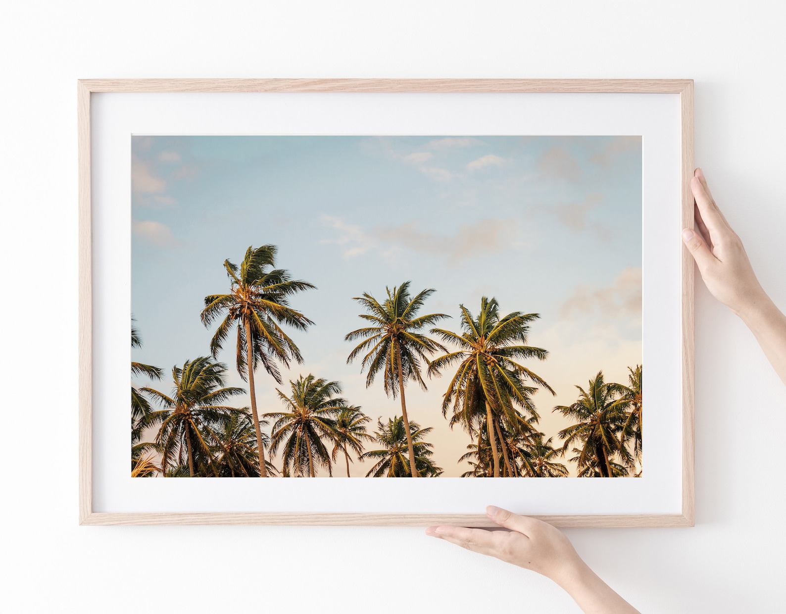 Palm Tree Sunset Print Landscape Beach Photography Printable - Etsy