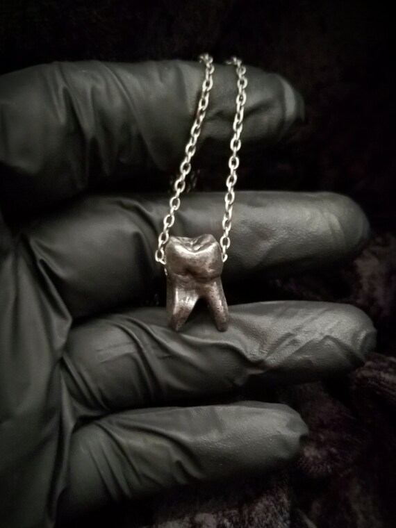 Tooth Necklace 3D Tooth Pendant Charm - Etsy