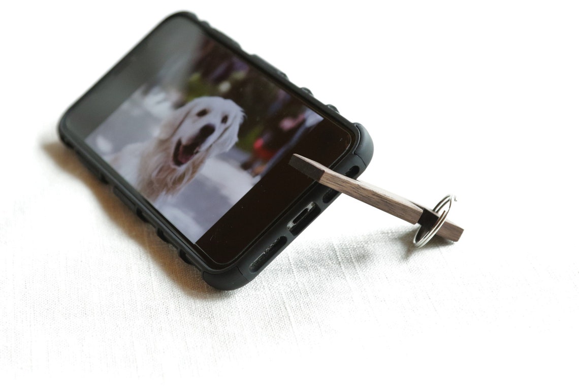 Cell Phone Stand Key Ring Custom Designed Wood Iphone or | Etsy