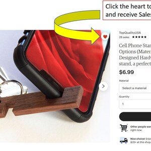 Cell Phone Stand Key Ring Custom Designed Wood iPhone or Android Key ...