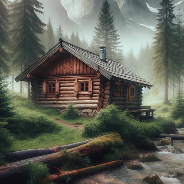 Cabin Wall Art - Etsy