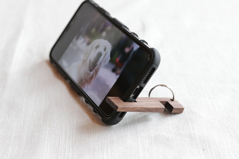 Cell Phone Stand Key Ring Custom Designed Wood Iphone or | Etsy