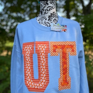 UT Tennessee Embroidered Sweatshirt - Etsy
