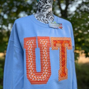UT Tennessee Embroidered Sweatshirt - Etsy