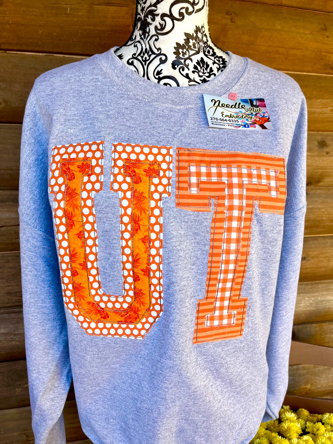 UT Tennessee Embroidered Sweatshirt - Etsy
