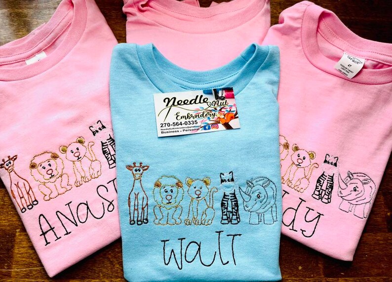 Personalized Zoo Shirt Custom Zoo Animals - Etsy