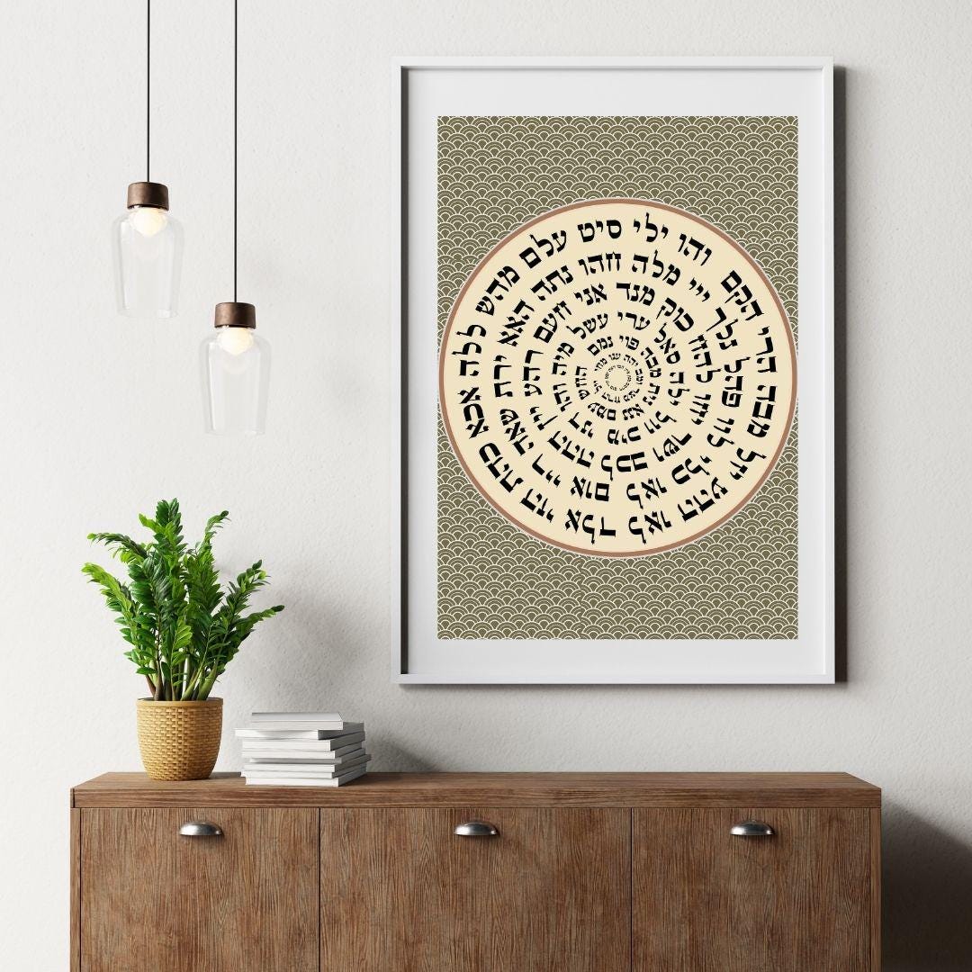 72 Names of God Kabbalah Art | Instant Download - Etsy
