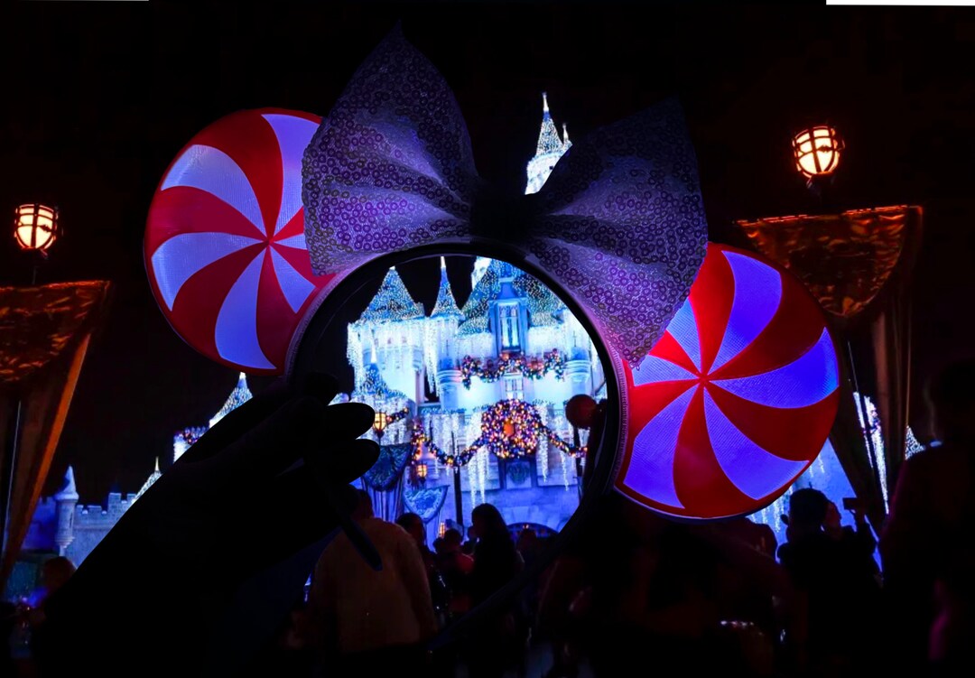 Peppermint Christmas Inspired Ears 3d Printed Mouse Ears Headband - Etsy