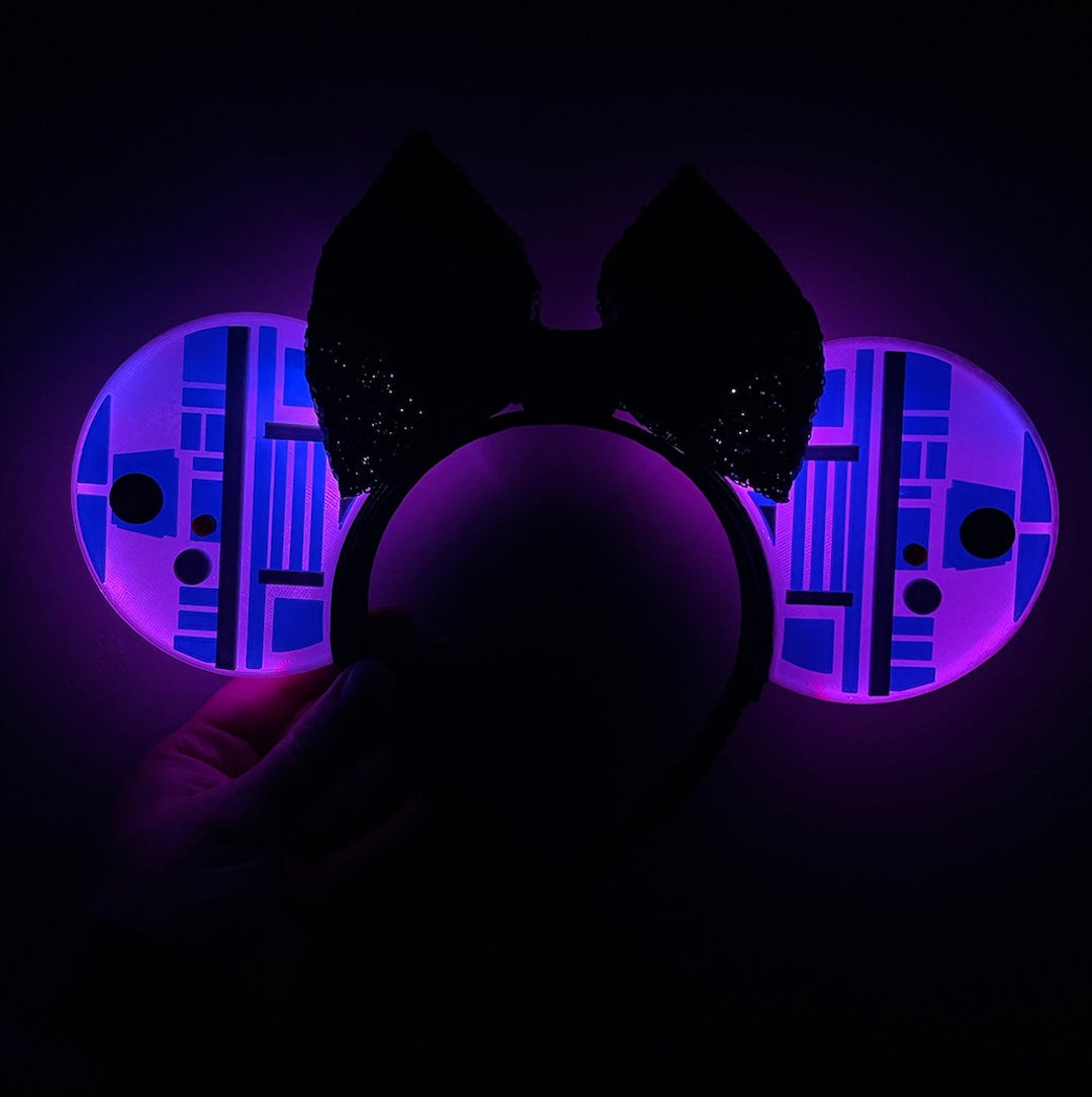 Blue Robot Inspired Ears 3d Printed Mouse Ears Headband - Etsy
