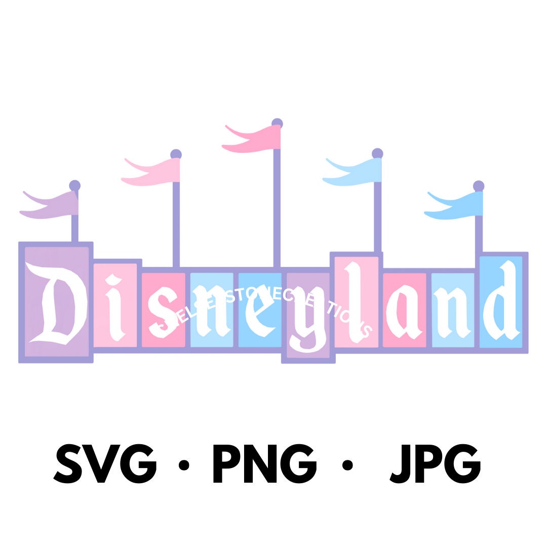 Signo de Disneyland SVG Imagen de corte PNG - Etsy México