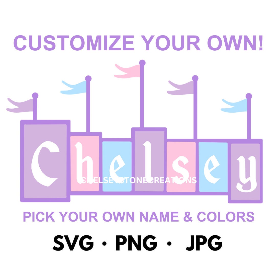 Customize Your Own SVG- Sign Choose Name and Colors! - Etsy