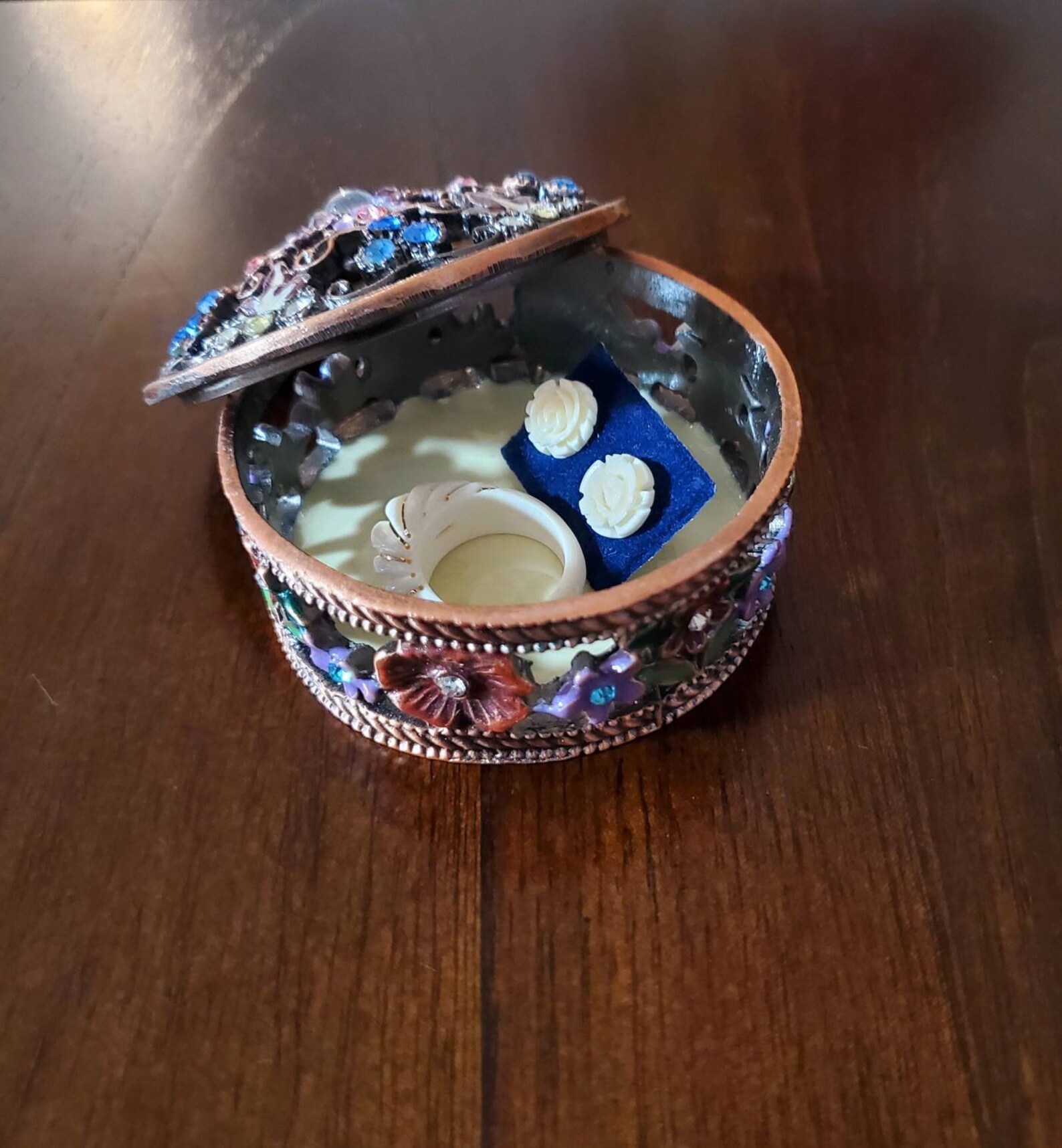 Jewelry Box, Metal Jewelry Box, Trinket Box, Jewelry Storage, Small ...