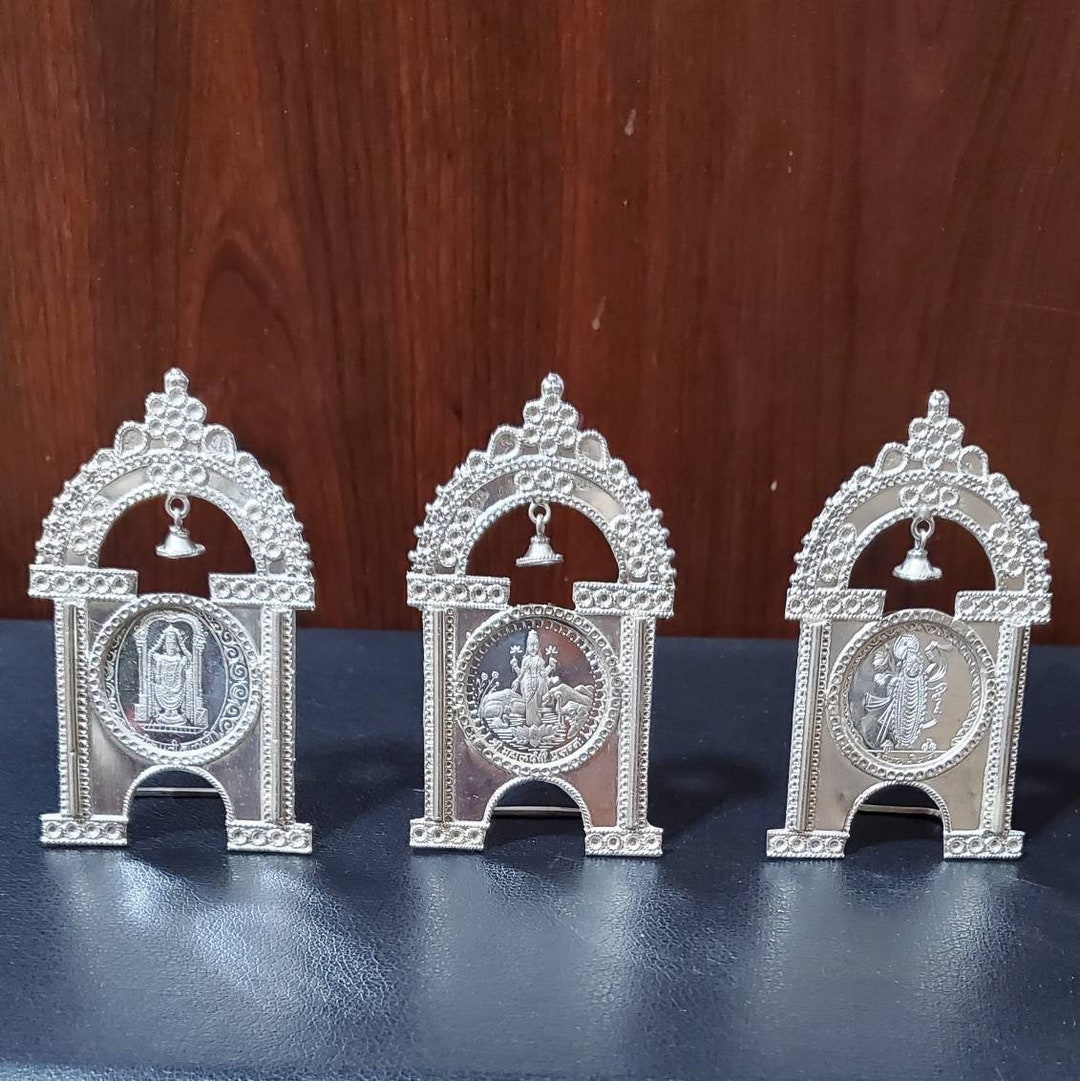 Silver Mandir Temple Silver Gift Item Silver God Frames - Etsy