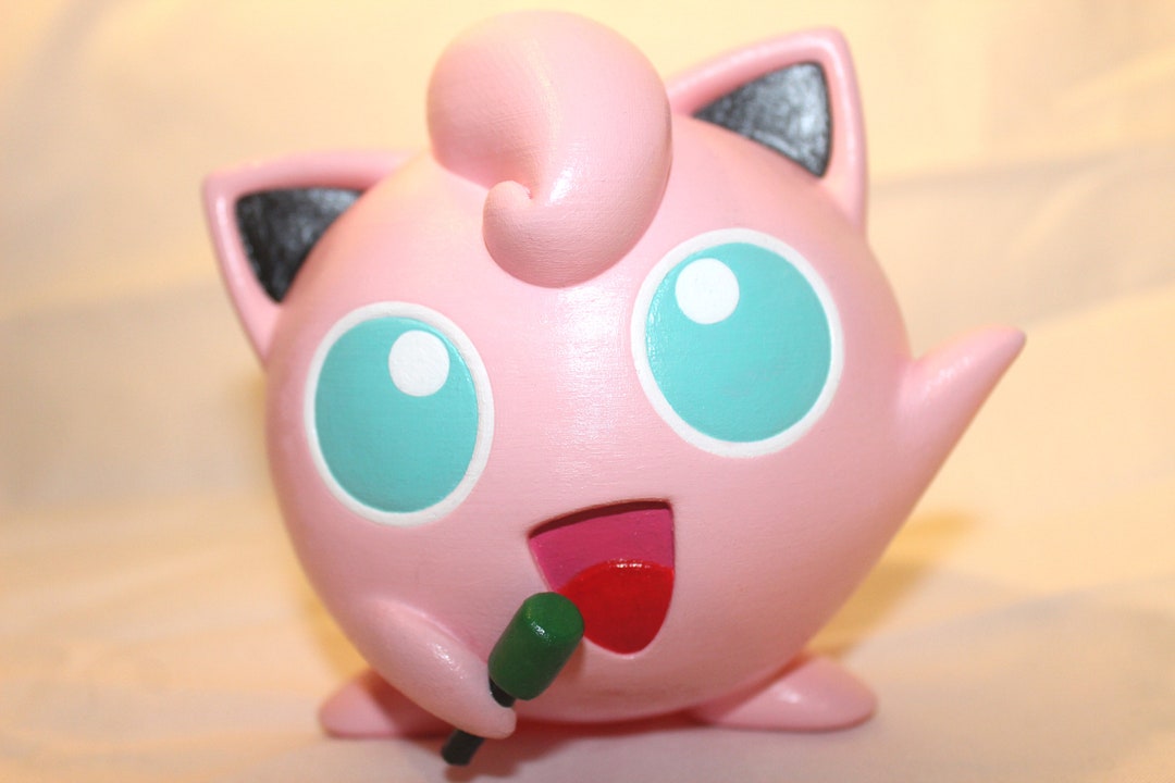 Jigglypuff / Jigglypuff Pokemon Hand Painted and Varnished - Etsy