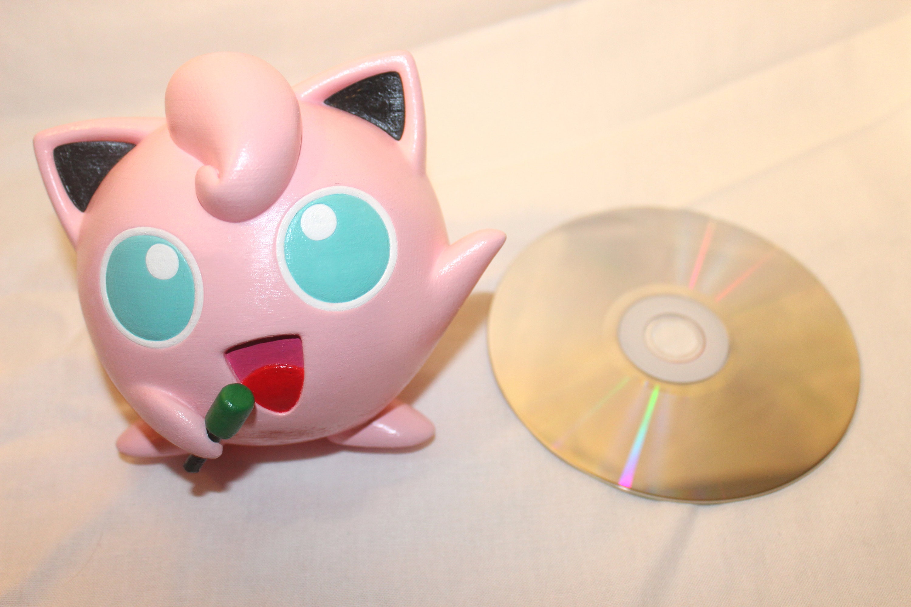 Jigglypuff / Jigglypuff Pokemon Hand Painted and Varnished - Etsy