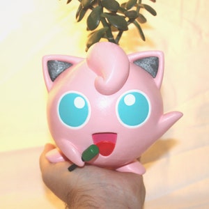 Jigglypuff / Jigglypuff Flower Pot Hand Painted and Varnished 3D Print ...