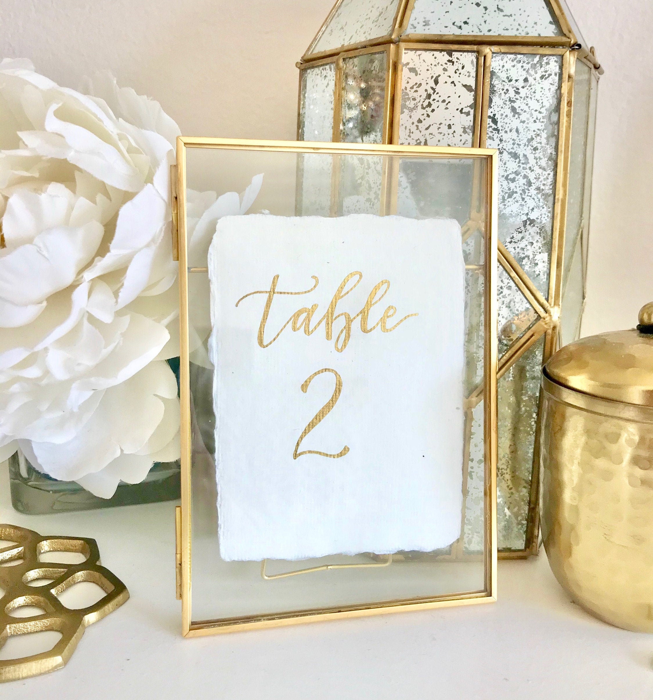 Calligraphy Table Numbers - Etsy