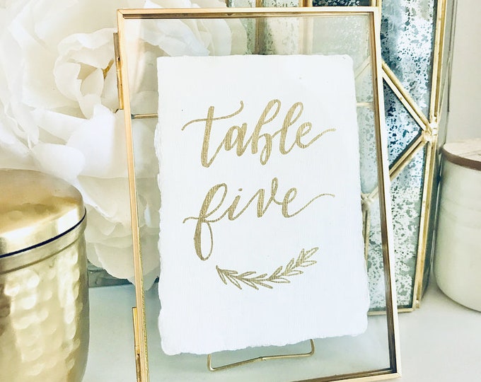 Calligraphy Table Numbers - Etsy