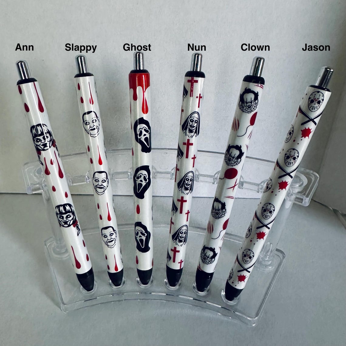 Horror Characters Inkjoy Personalized Pens, Refillable Gel Pens, Vinyl ...