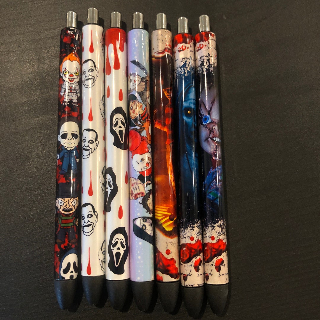 Horror Characters Inkjoy Personalized Pens, Refillable Gel Pens, Vinyl ...