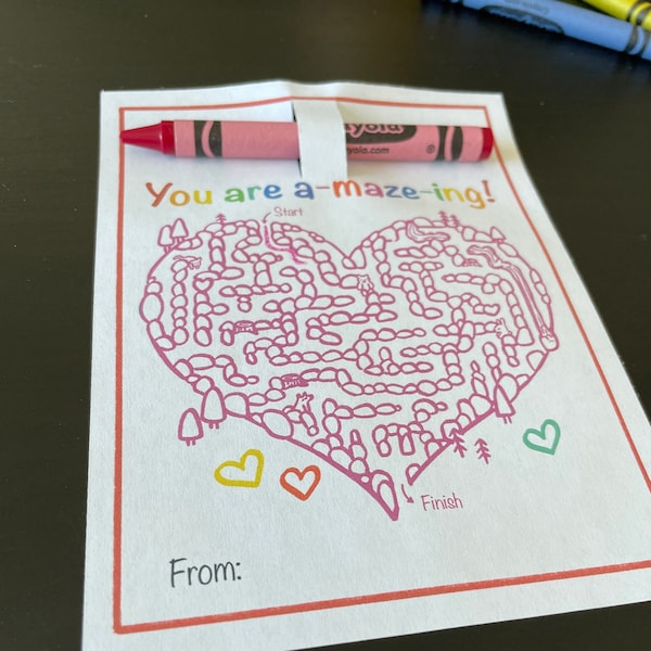 Maze Valentine - Etsy