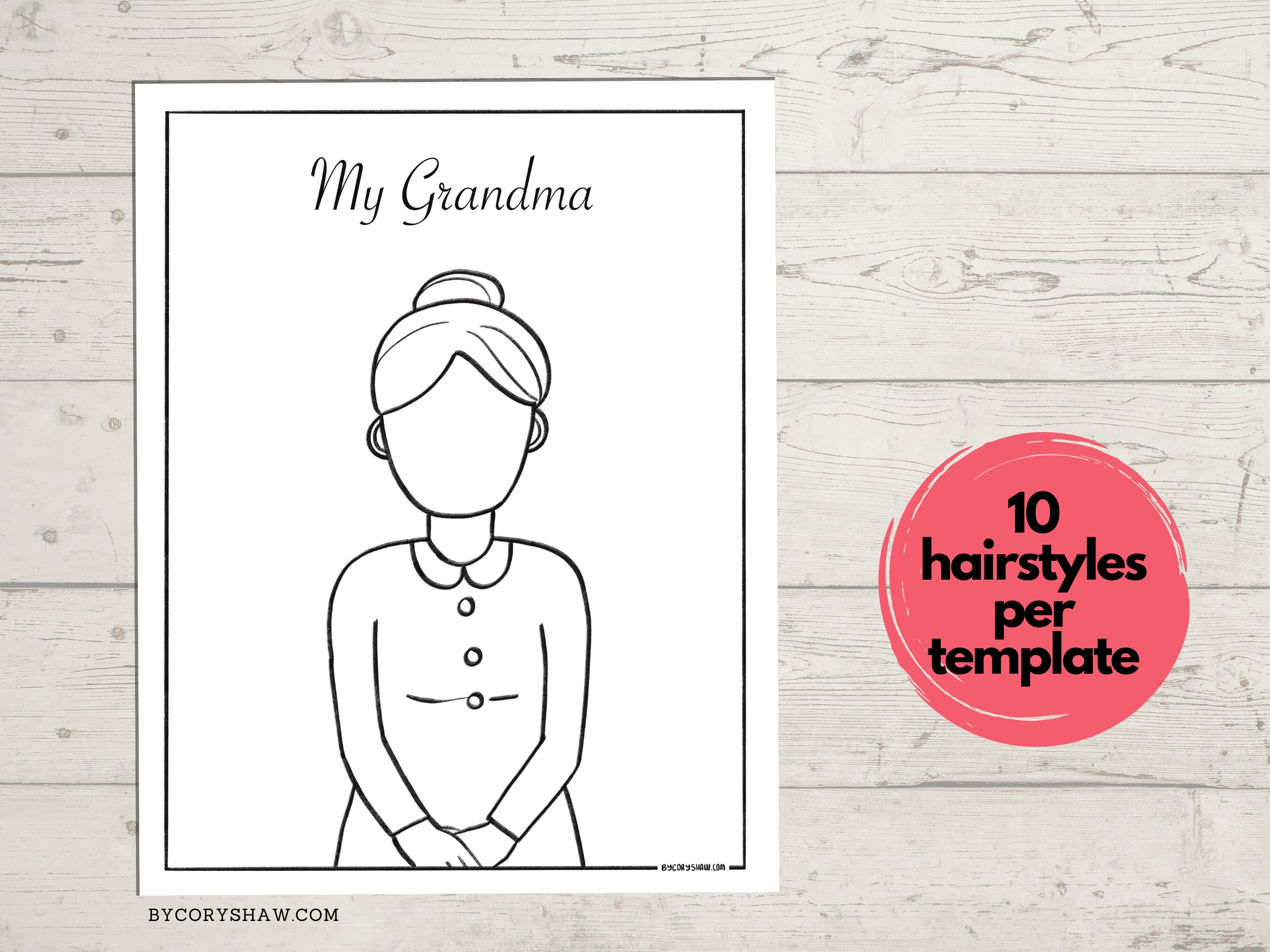 Mother’s Day Coloring Page, Coloring Sheets for Mom, Grandma, and Aunt ...