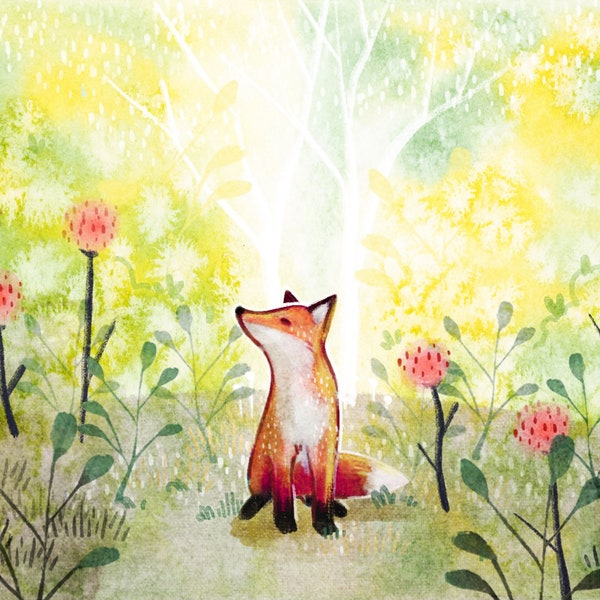 Whimsical Fox - Etsy