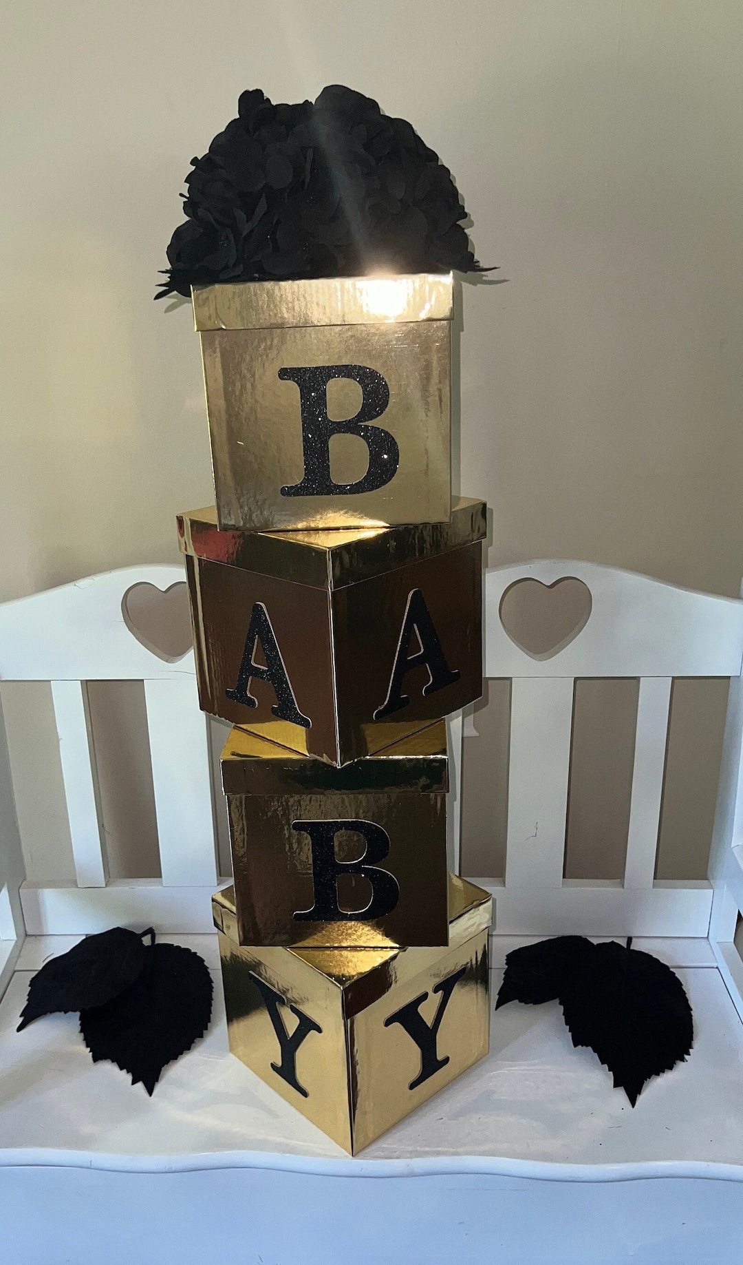 Baby Block Tower | Baby Box Tower Decoration | Gender Reveal ...