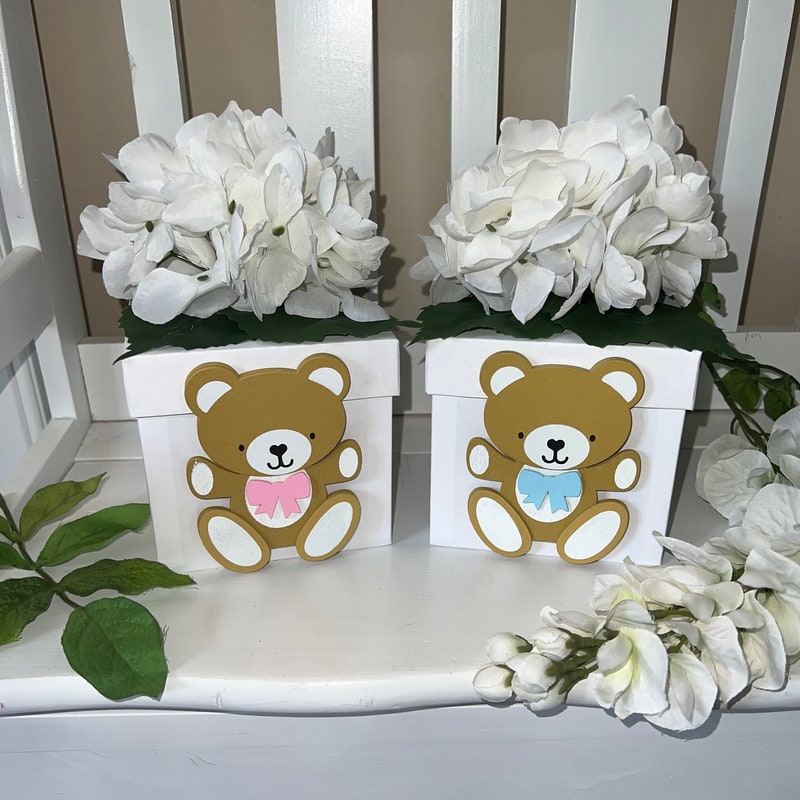Teddy Bear Favor Box - Etsy