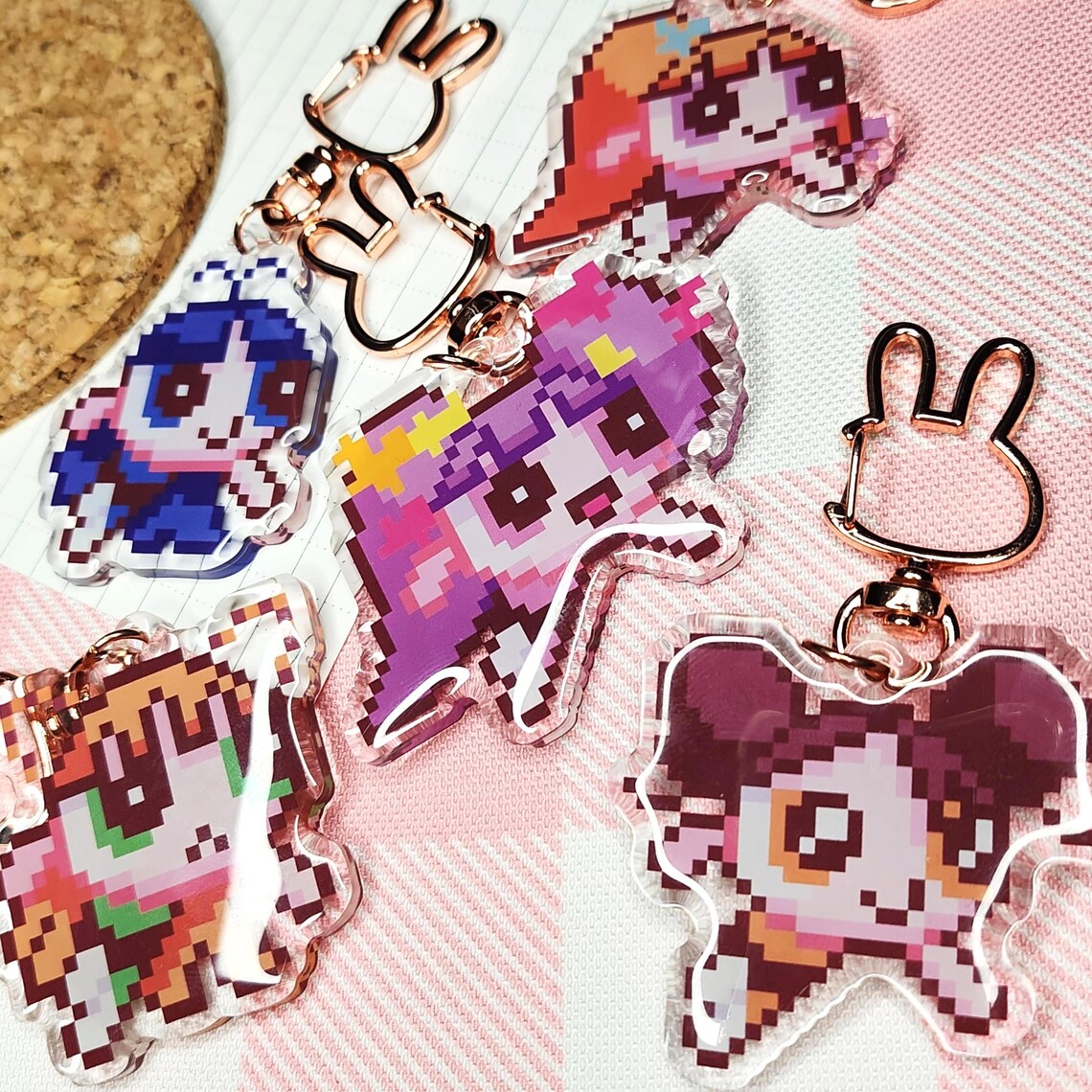 Kpop PPG Pixel Art Keychains - Etsy