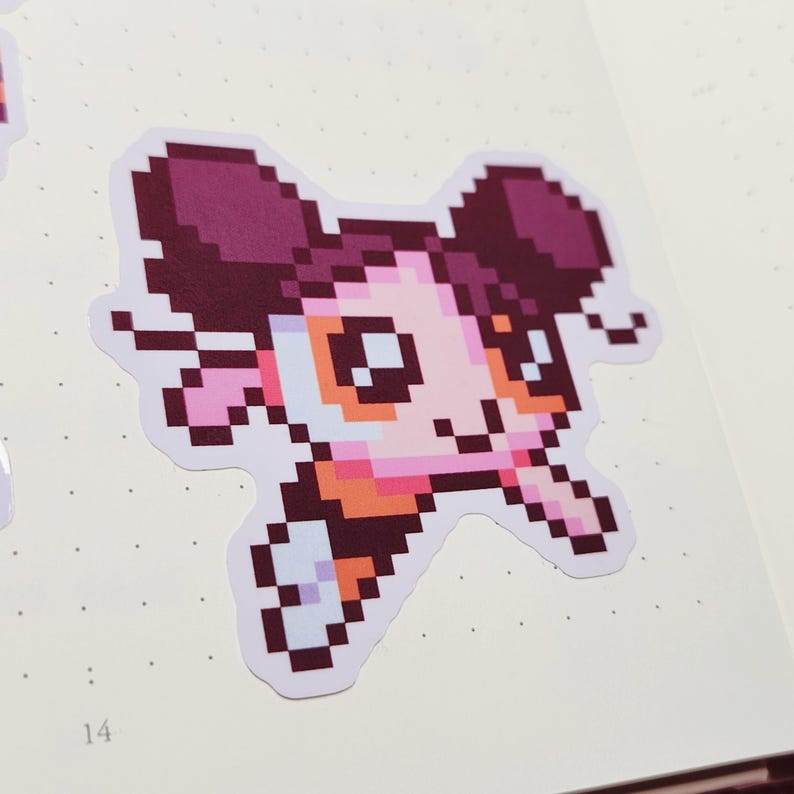 New Jeans NWJNS Pixel Art Powerpuff Girls Stickers - Etsy