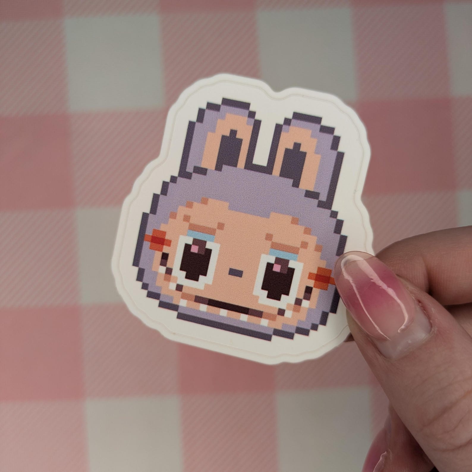 Labubu Pixel Art Stickers - Etsy