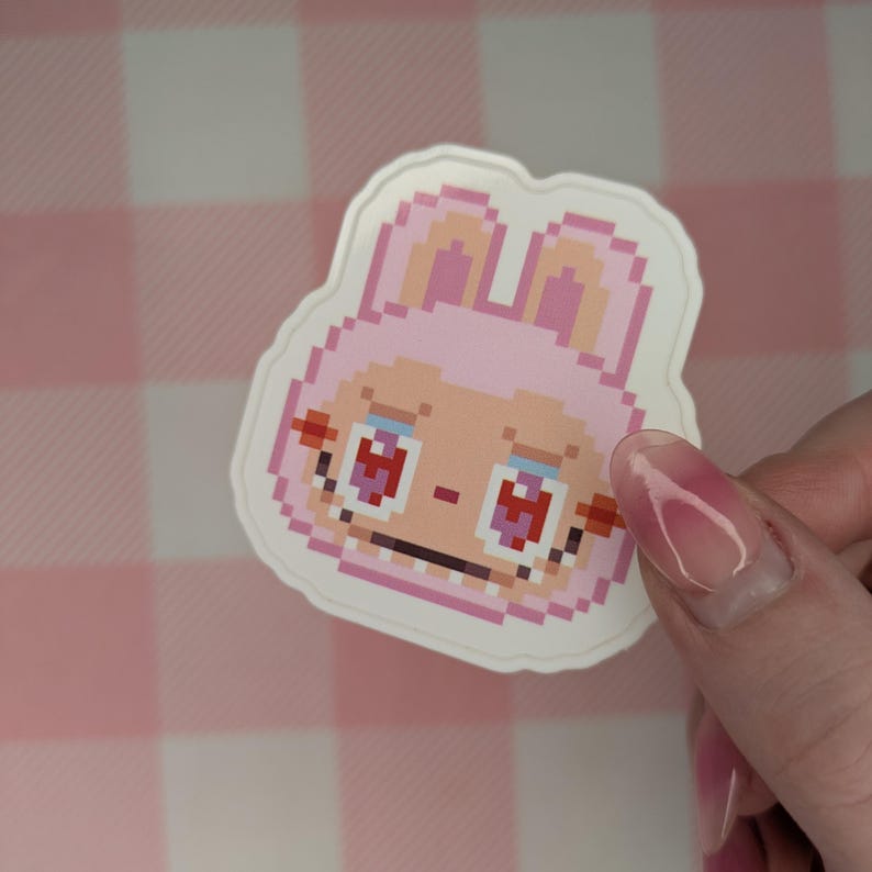 Labubu Pixel Art Stickers - Etsy UK