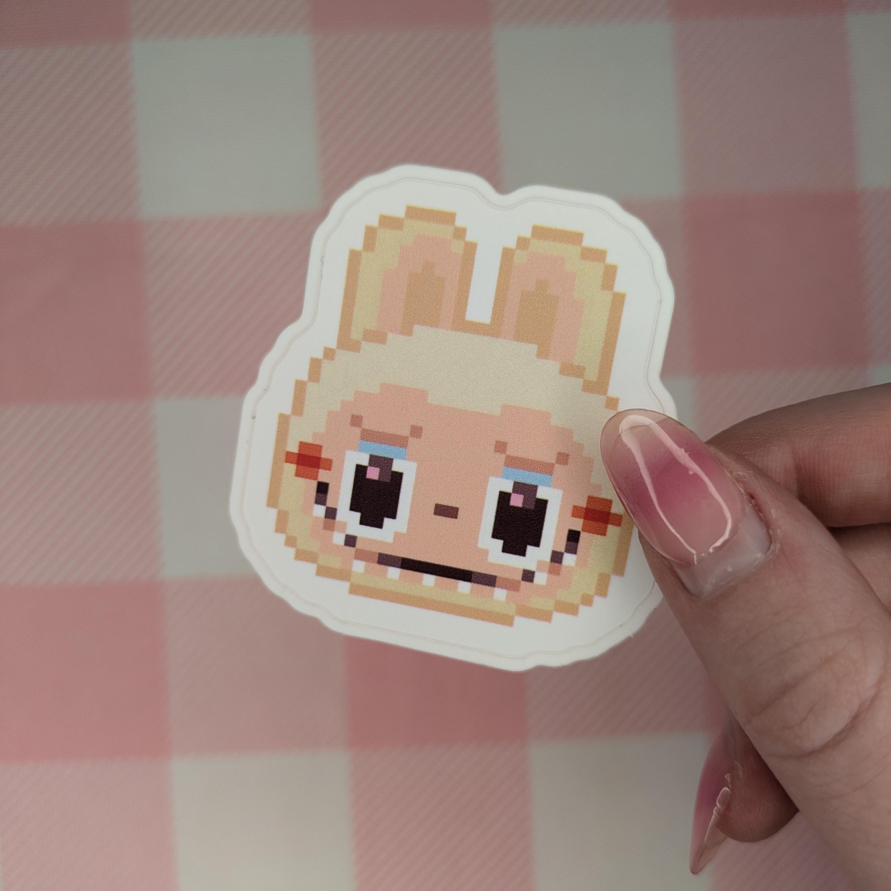 Labubu Pixel Art Stickers - Etsy