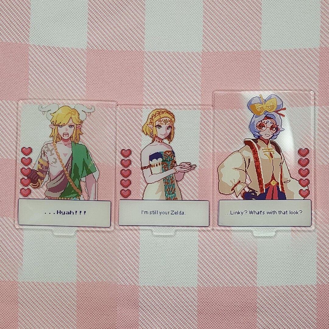The Legend of Zelda TOTK Dating Sim Double Sided Standees - Etsy
