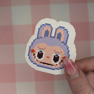 Labubu Pixel Art Stickers - Etsy UK