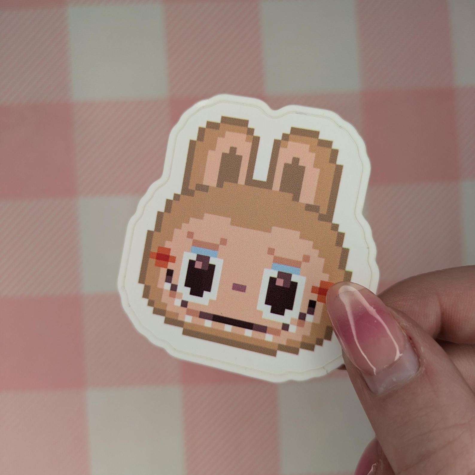 Labubu Pixel Art Stickers - Etsy