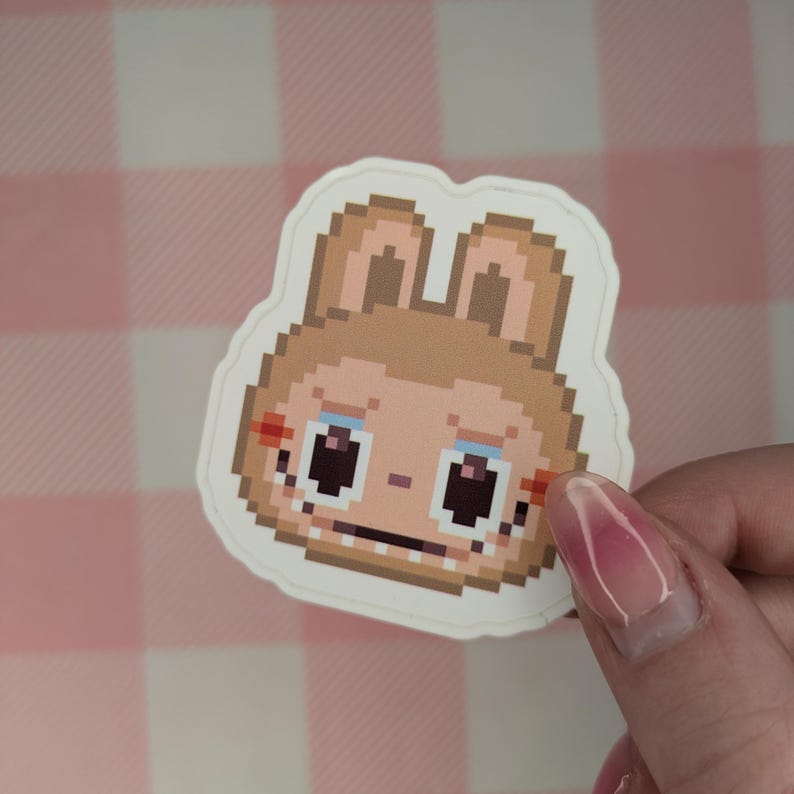Labubu Pixel Art Stickers - Etsy UK