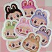 Labubu Pixel Art Stickers - Etsy